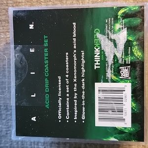 ThinkGeek | Dining | Alien Acid Drip Coasters Set Of 4 Movie | Poshmark